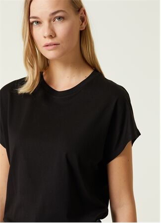 Beymen Collection Kadın Siyah Bisiklet Yaka T-shirt S